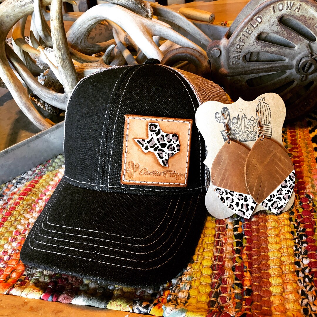 Leopard Texas Cap - Etsy
