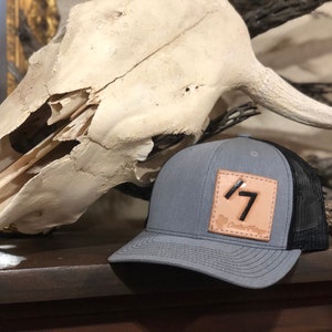 Custom Cattle Brand Caps Cattle Ranch, Custom Hat, Leather Hat Patch ...