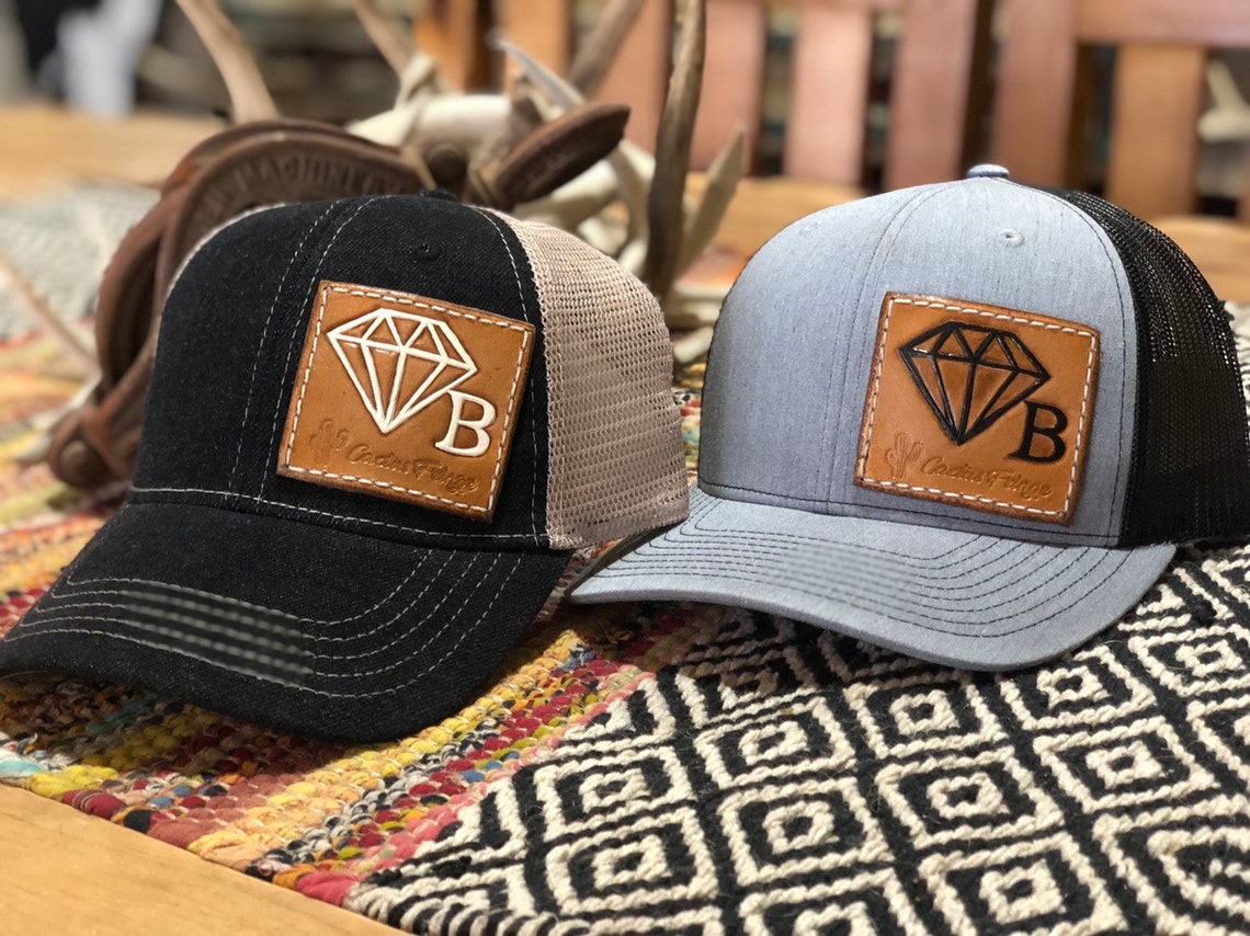 Custom Cattle Brand Caps Cattle Ranch Custom Hat Leather - Etsy