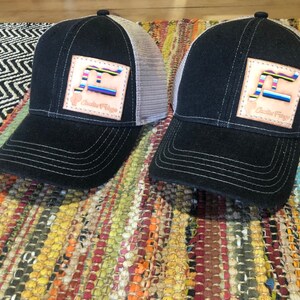 Custom Cattle Brand Caps| Cattle Ranch, Custom Hat, Leather Hat Patch ...