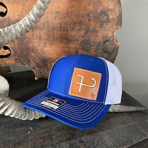 Custom Cattle Brand Caps| Cattle Ranch, Custom Hat, Leather Hat Patch ...