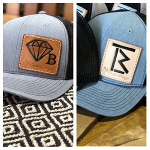 Custom Cattle Brand Caps| Cattle Ranch, Custom Hat, Leather Hat Patch ...