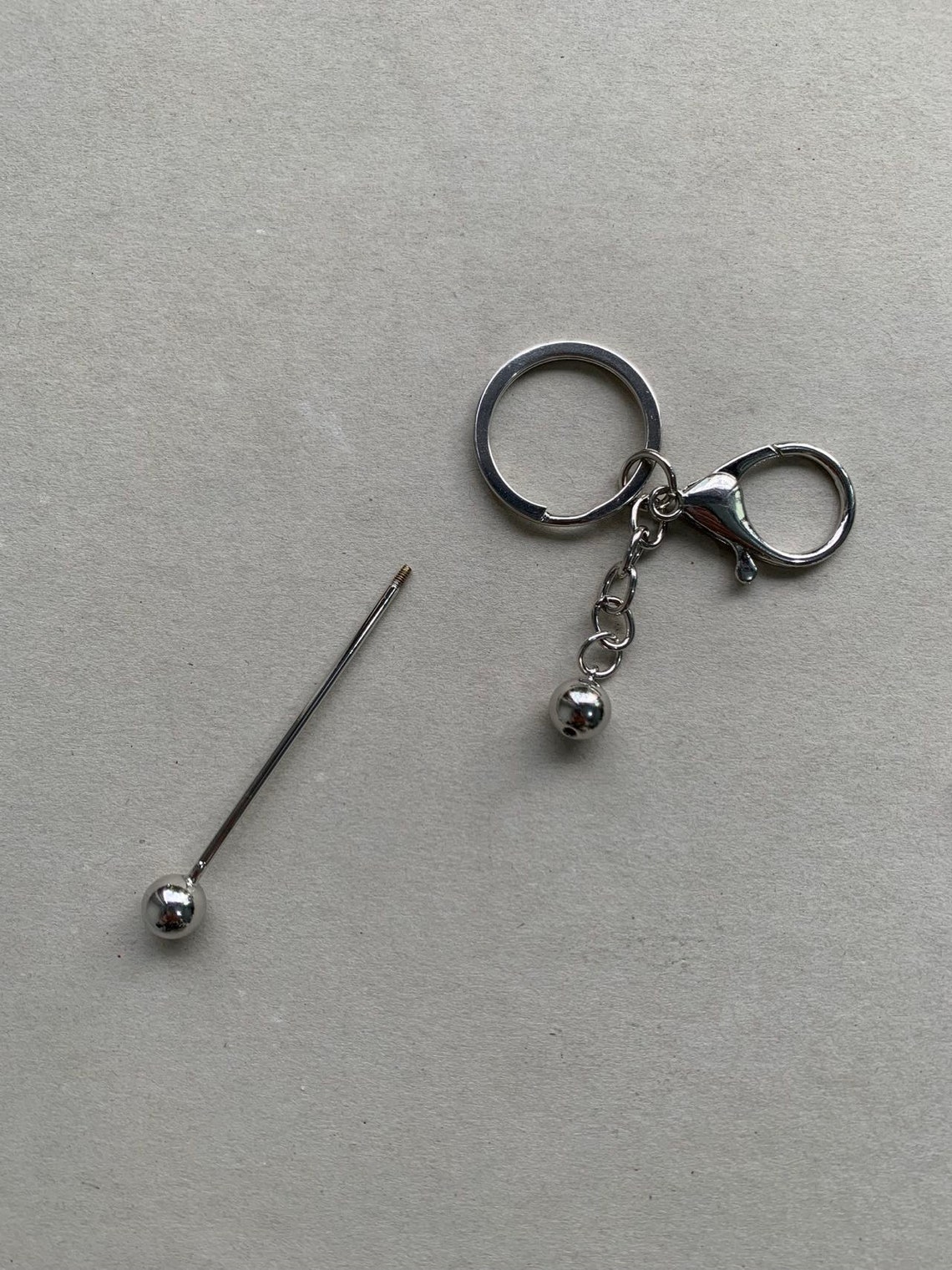 5-100pcs Metal Beadable Keychain Bar-blank - Etsy