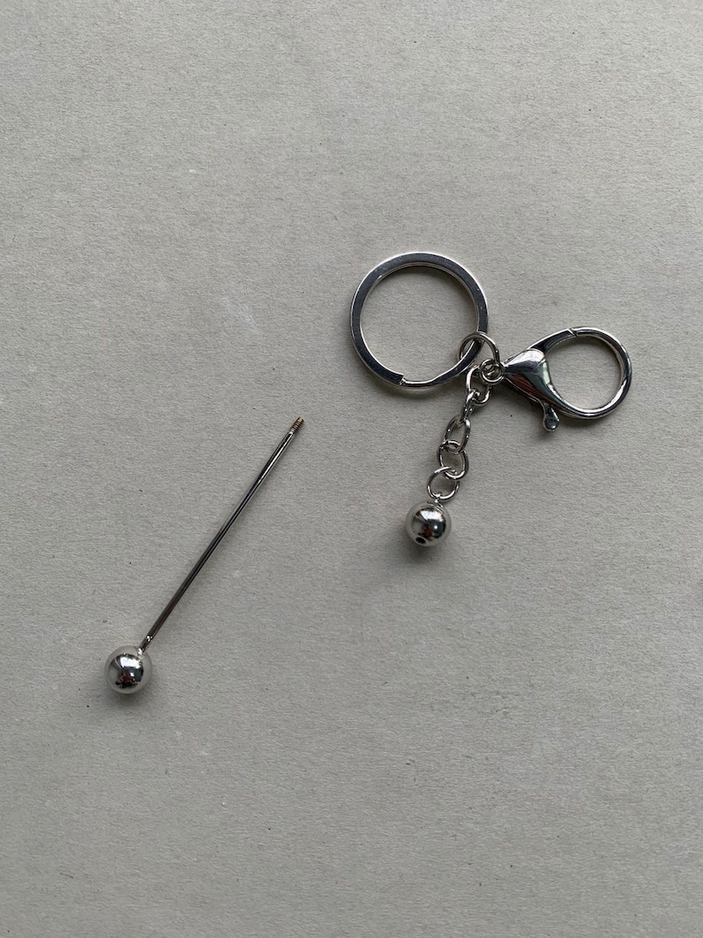 5-100pcs Metal Beadable Keychain Bar-blank - Etsy