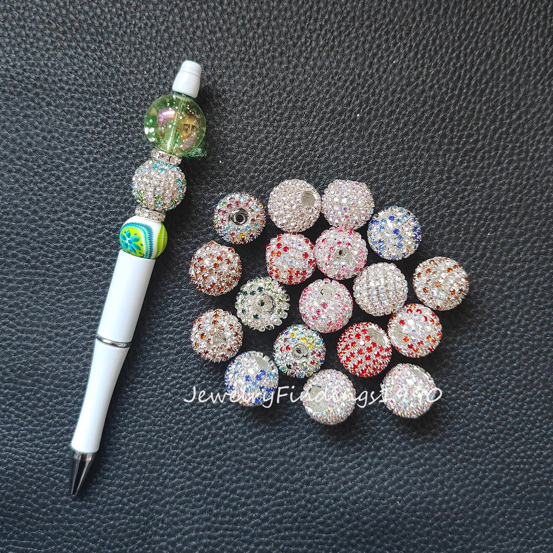 18mm Sparkle Rhinestone Ball,bling Fancy Beads,rhinestone Acrylic Beads ...