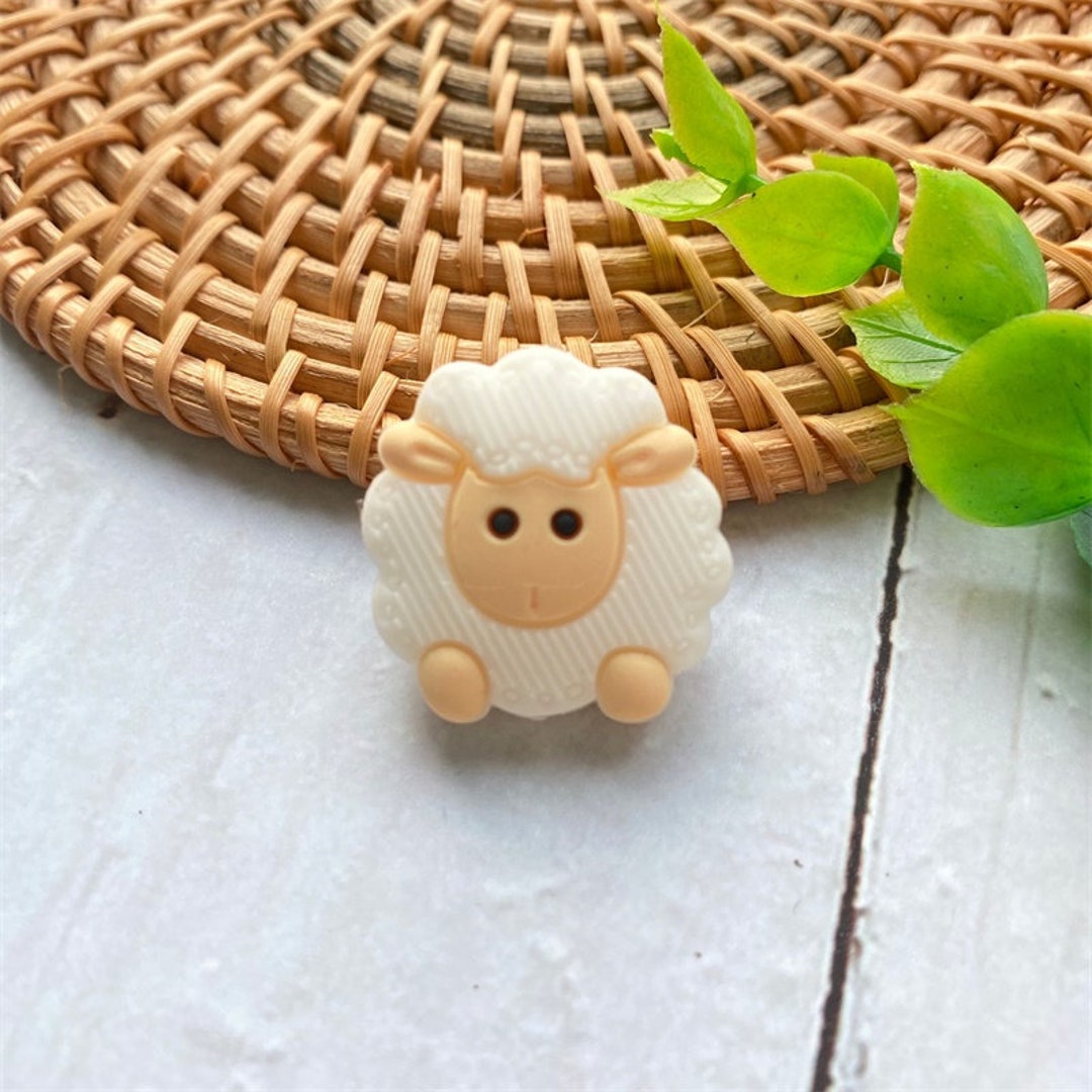 Animals Cartoon Silicone Beads, Sheep Beads, DIY Lanyard Badge Holder ...
