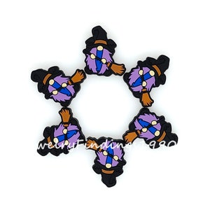 Wizard Gnomes With Broom Beads, Silicone Focal Beads, Mini Beads ...