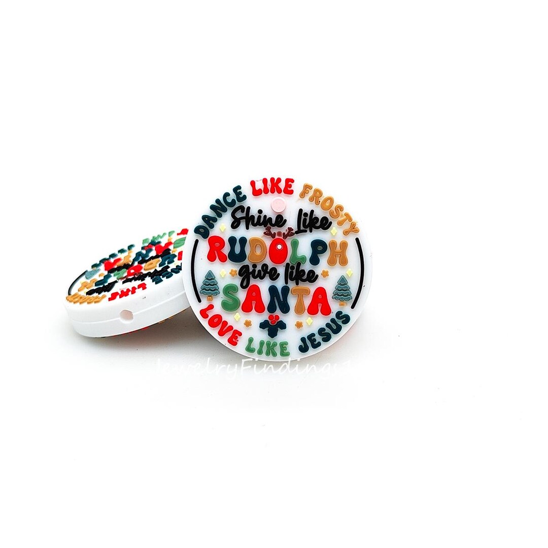 Santa Silicone Focal Beads,christmas Silicone Beads,keychain Bead - Etsy
