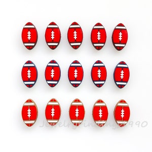 Bulk American Football Silicone Beads, Rugby Silicone Beads, Sports ...