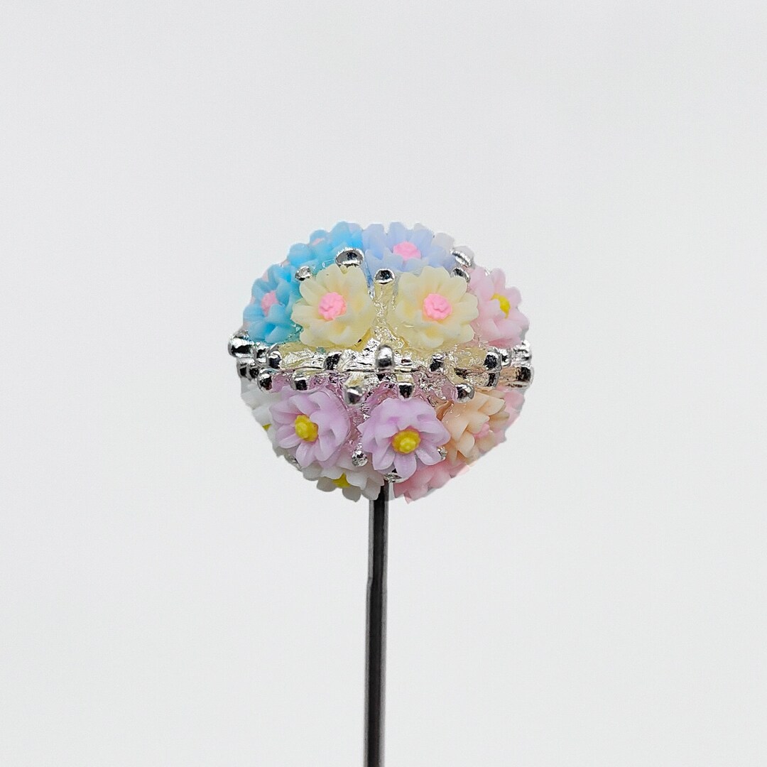 Spring Flower Beads, Fancy Floral Acrylic Beads ,20mm Round Flower ...