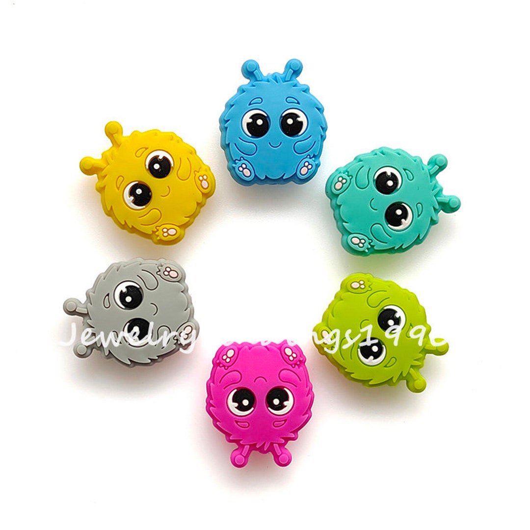 Cute Hairball Beads, Hairball Focal Beads, 28*24mm, Bulk Silicone Beads ...