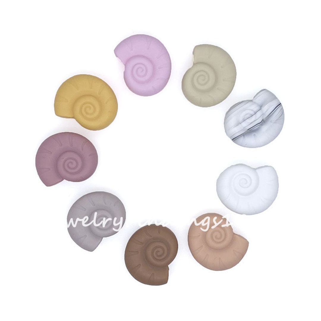 Silicone Snail Focal Beads Shell Beads for DIY Pen Silicone Beads ...