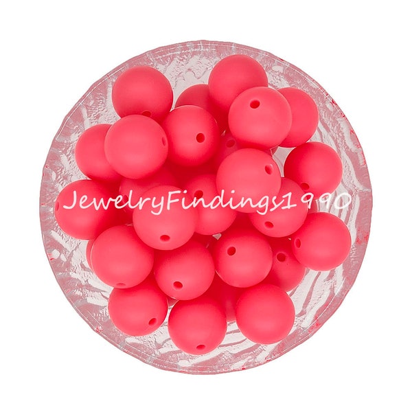 Bright Pink Necklace - Etsy