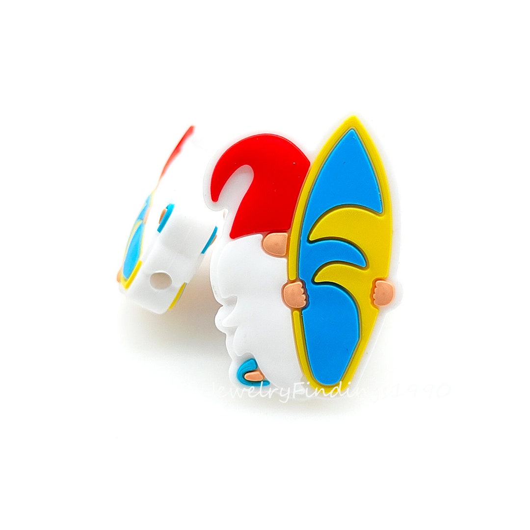 Surfboard Gnome Focal Silicone Beads,summer Gnome Silicone Beads,beads ...