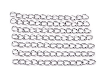 3 Feet Stainless Steel Curb Chain Extender Chain 5x4mm - Etsy