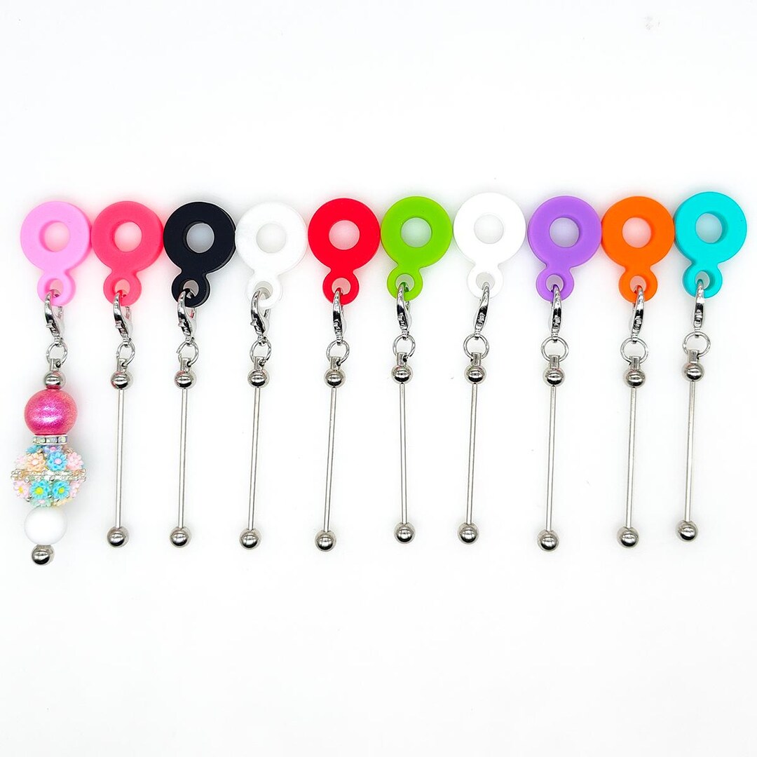 Beadable Cup Straw Charm,beadable Blank Bar Pendant,diy Cup Charm,cup ...