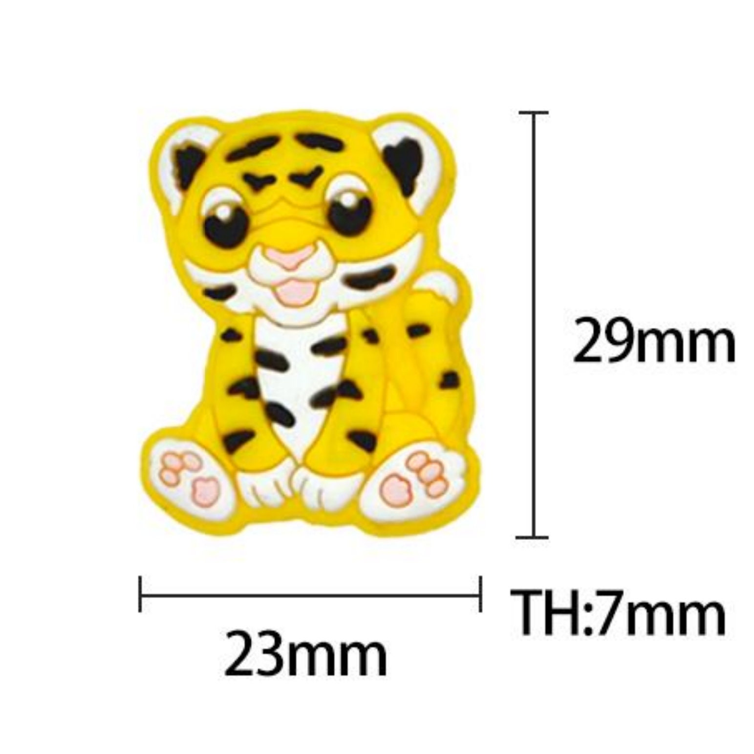 Animal Shape Beads Tiger Silicone Beads Bulk Silicone Beads - Etsy