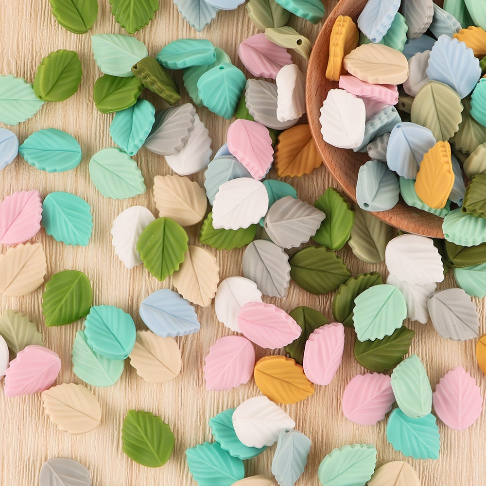 Wholesale Beads Leaf Shape Beads Mini Leaf Silicone Beads - Etsy
