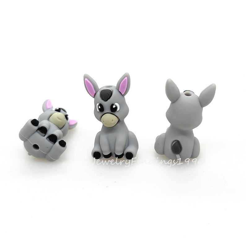 3D Donkey Focal Beads,bulk Silicone Beads,donkey Beads,diy Pen Beads - Etsy