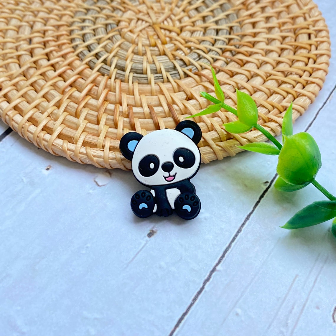Panda Shaped Silicone Beads Mini Cartoon Beads Silicone | Etsy