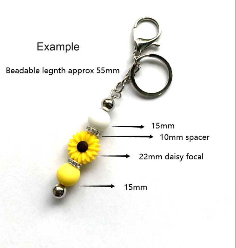 5-100pcs Metal Beadable Keychain Bar-blank - Etsy