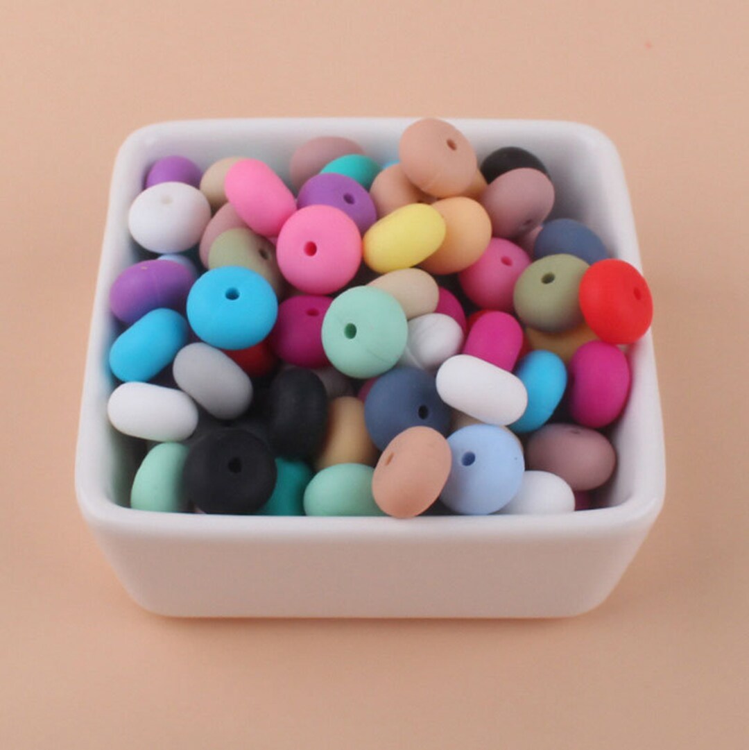 Abacus Silicone Beads, Saucer Loose Beads, Bulk Beads, Spacer Beads ...