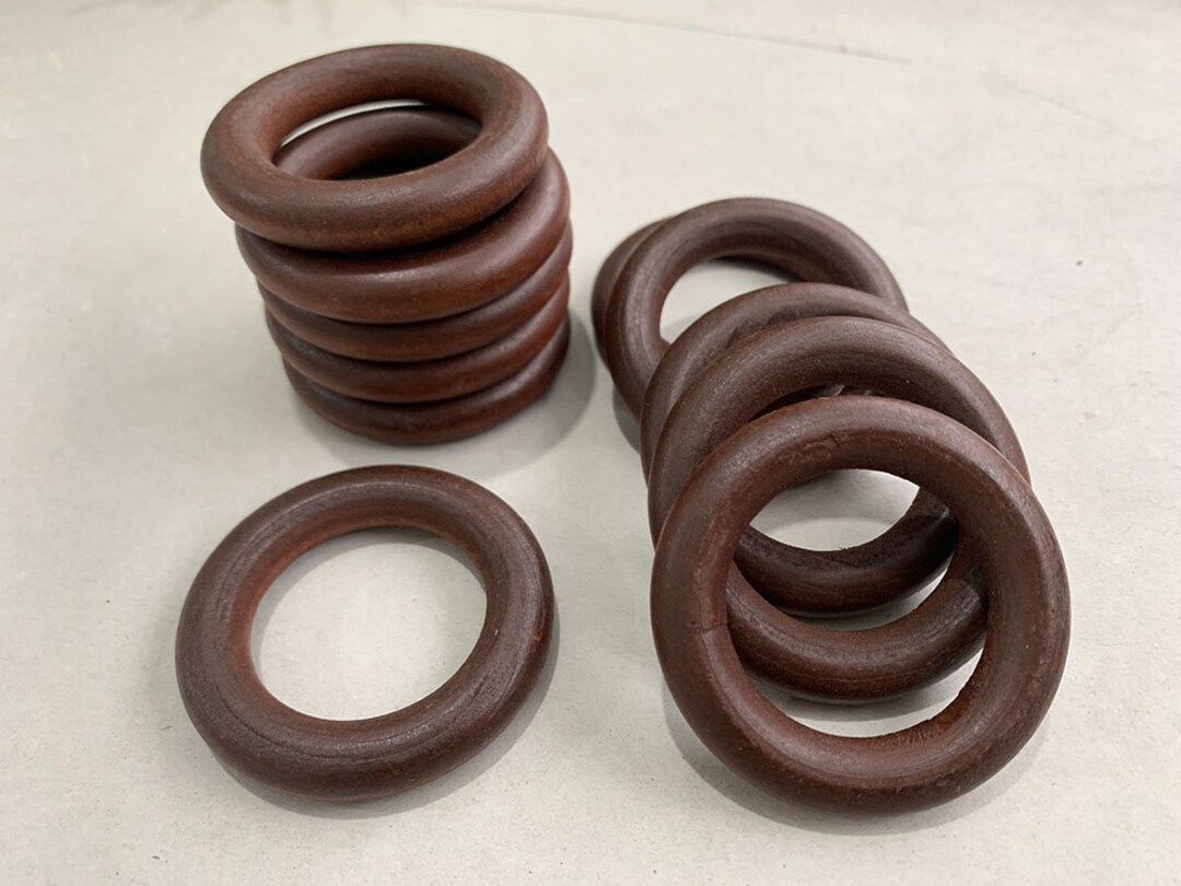 55mm Wood Ring, Wood Rings for Crafts, Wooden Circle, Jewelry Making ...