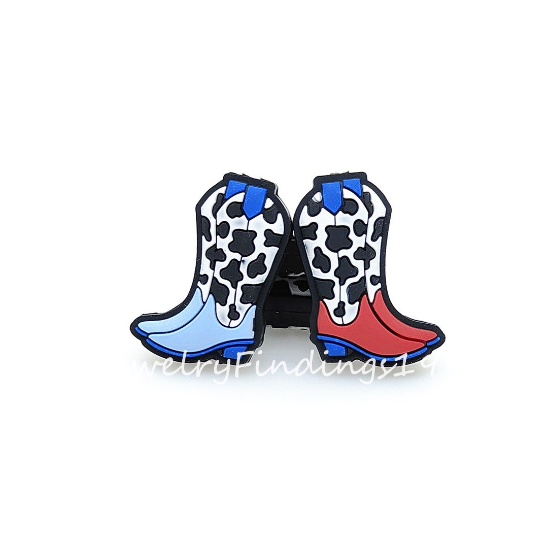 Silicone Western Boots Focal Beads, Silicone Beads Bulk, Cowboy Boots ...