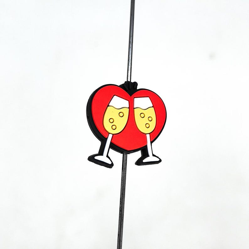 Heart Wine Cup Focal Beads,valentine's Day Beads for Pen,jewellery ...