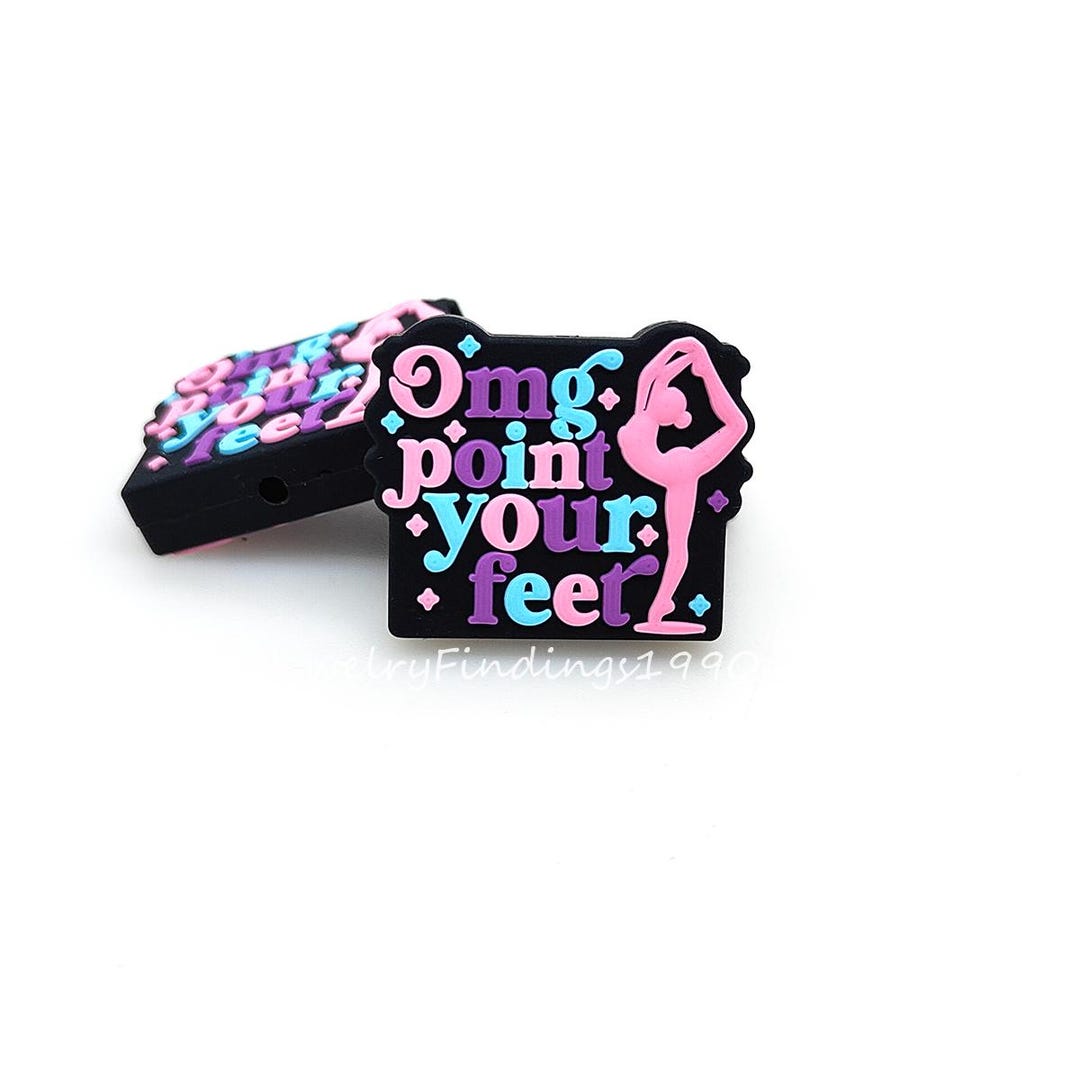 Ballet Dancer Focal Beads,dance Silicone Beads Bulk,beadable Pen Beads ...
