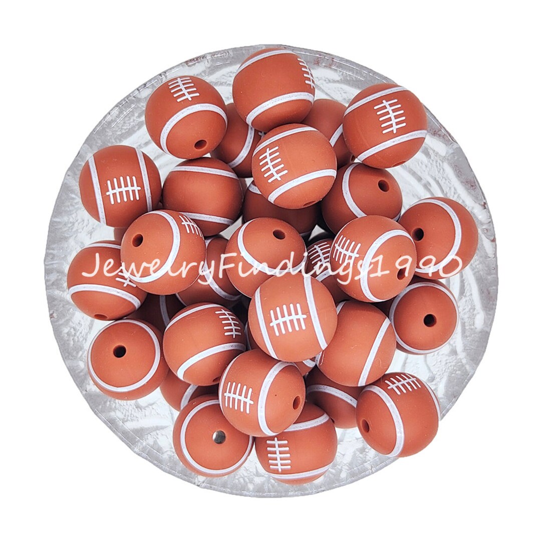 American Football Silicone Beads, Soccer Beads, Football Beads ...
