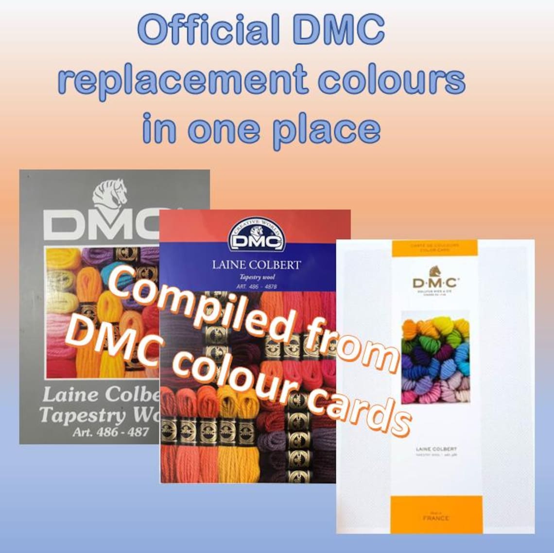 DMC Discontinued Tapestry Wool List, Conversion Chart, PDF Digital ...