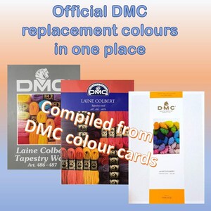 DMC Discontinued Tapestry Wool List, Conversion Chart, PDF Digital ...