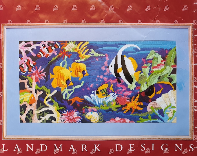 Large Tropical Long Stitch Kit, the Great Barrier Reef, Vintage Semco ...