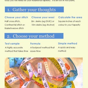 How Much Wool Do I Need, Traditional Tapestry Tutorial, PDF Digital ...