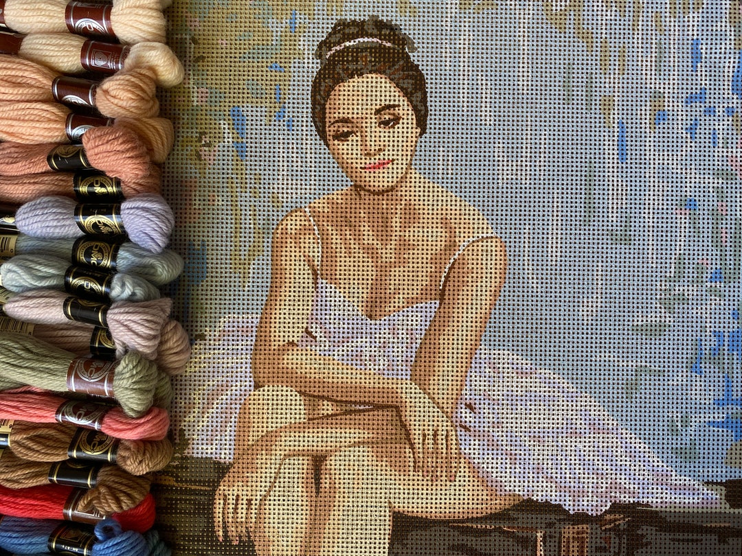 Ballerina Tapestry Kit, Vintage Gobelin Needlepoint - Etsy