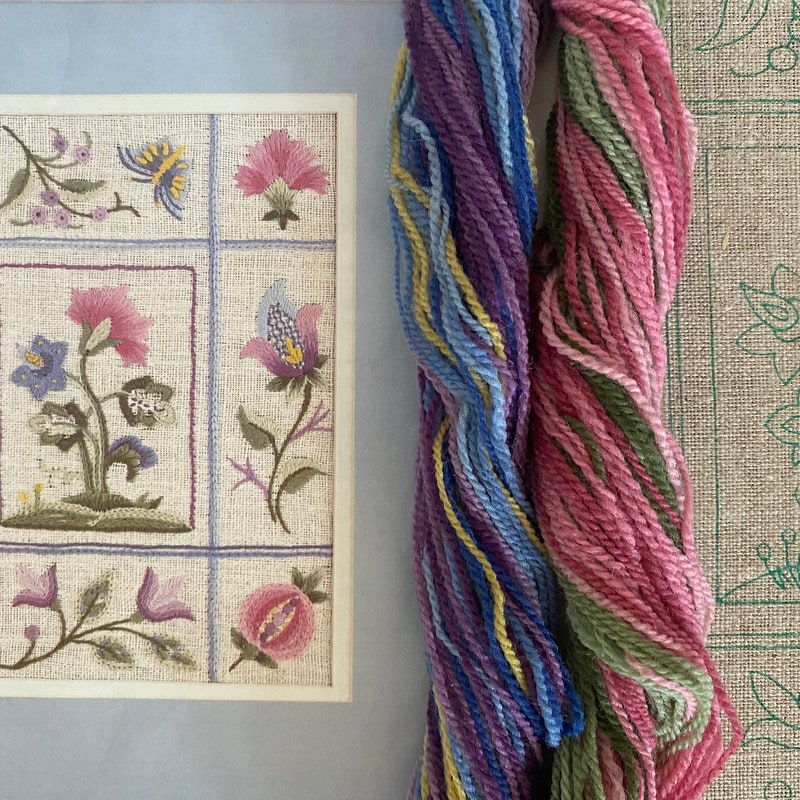 Jacobean Crewel Kit - Etsy