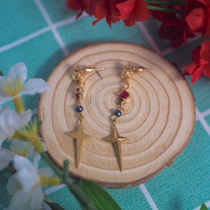 Red Assassin Earrings, Sxf Anime Inspired Earrings, Yor Rose Princess ...