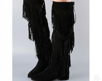 Long Fall Boots - Etsy