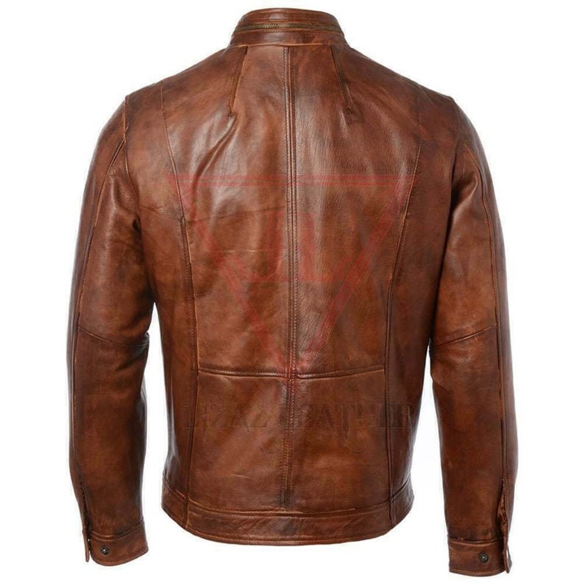 Retro Soft Edge Design Stretchy Men's Brown Real Leather - Etsy