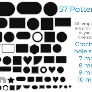 CNC File Bottoms for Crochet Basket, Crochet Bag Bottoms Cdr , Wood ...