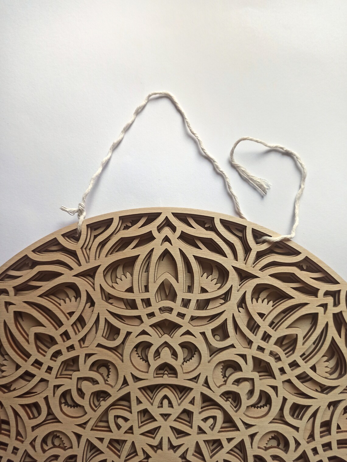 SVG Half Round Multi-layered Macrame SVG Macrame Laser Cut File Boho ...