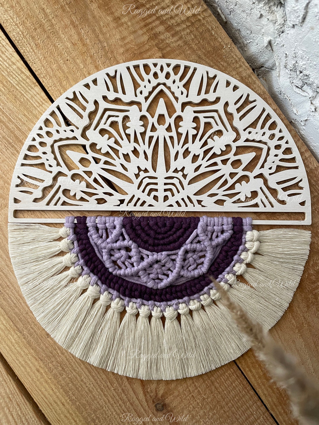 Wooden Macrame Frame Mandala Macrame Board Art Frame - Etsy