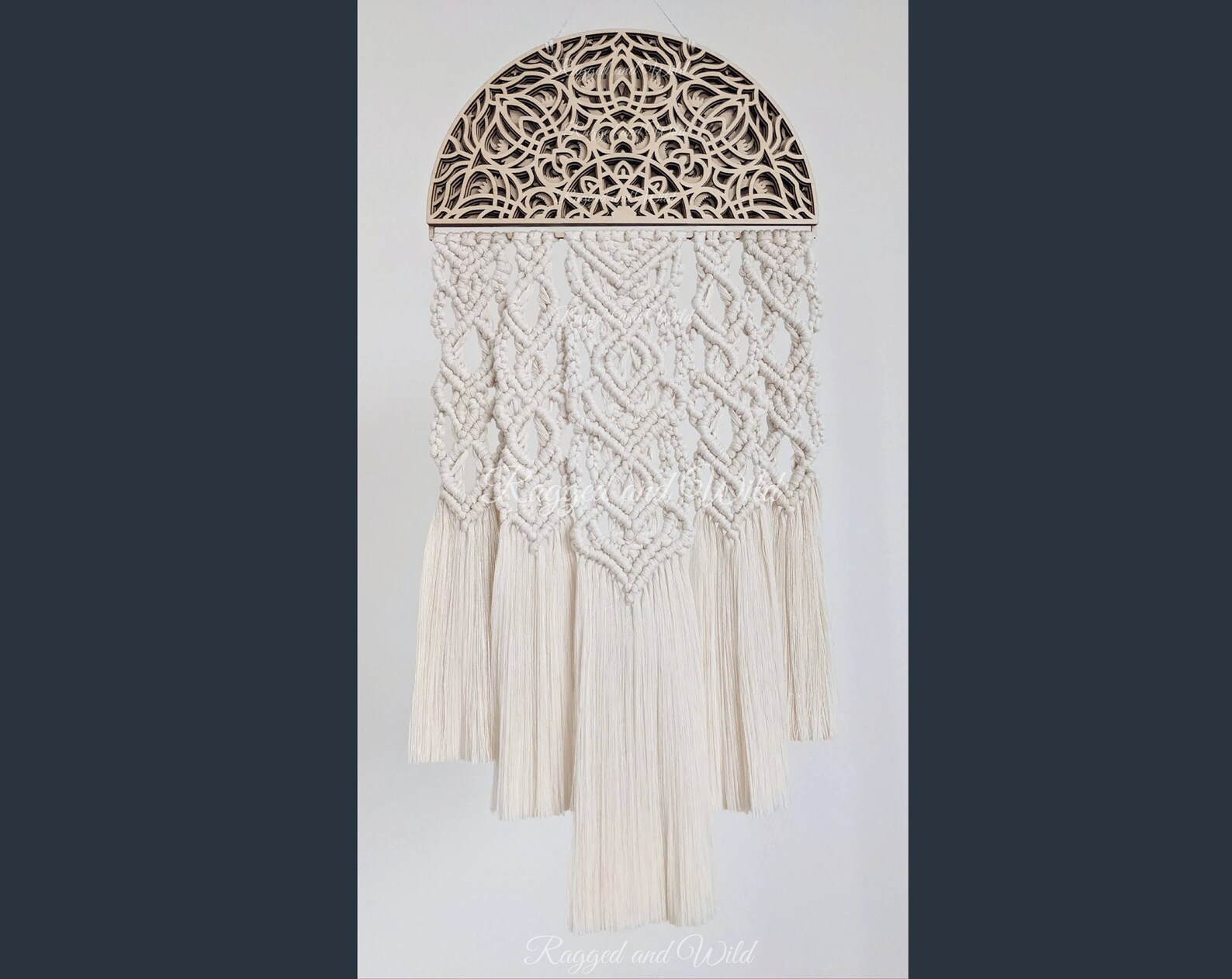 SVG Half Round Multi-layered Macrame SVG Macrame Laser Cut File Boho ...