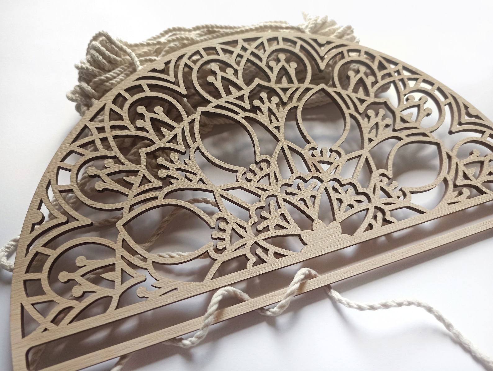 Half Round Macrame SVG Base Macrame Laser Cut File Boho - Etsy