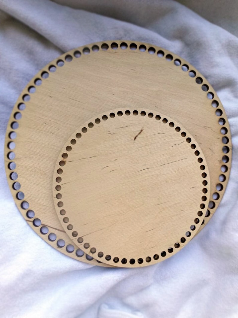 CNC File Bottoms for Crochet Basket, Crochet Bag Bottoms Cdr , Wood ...