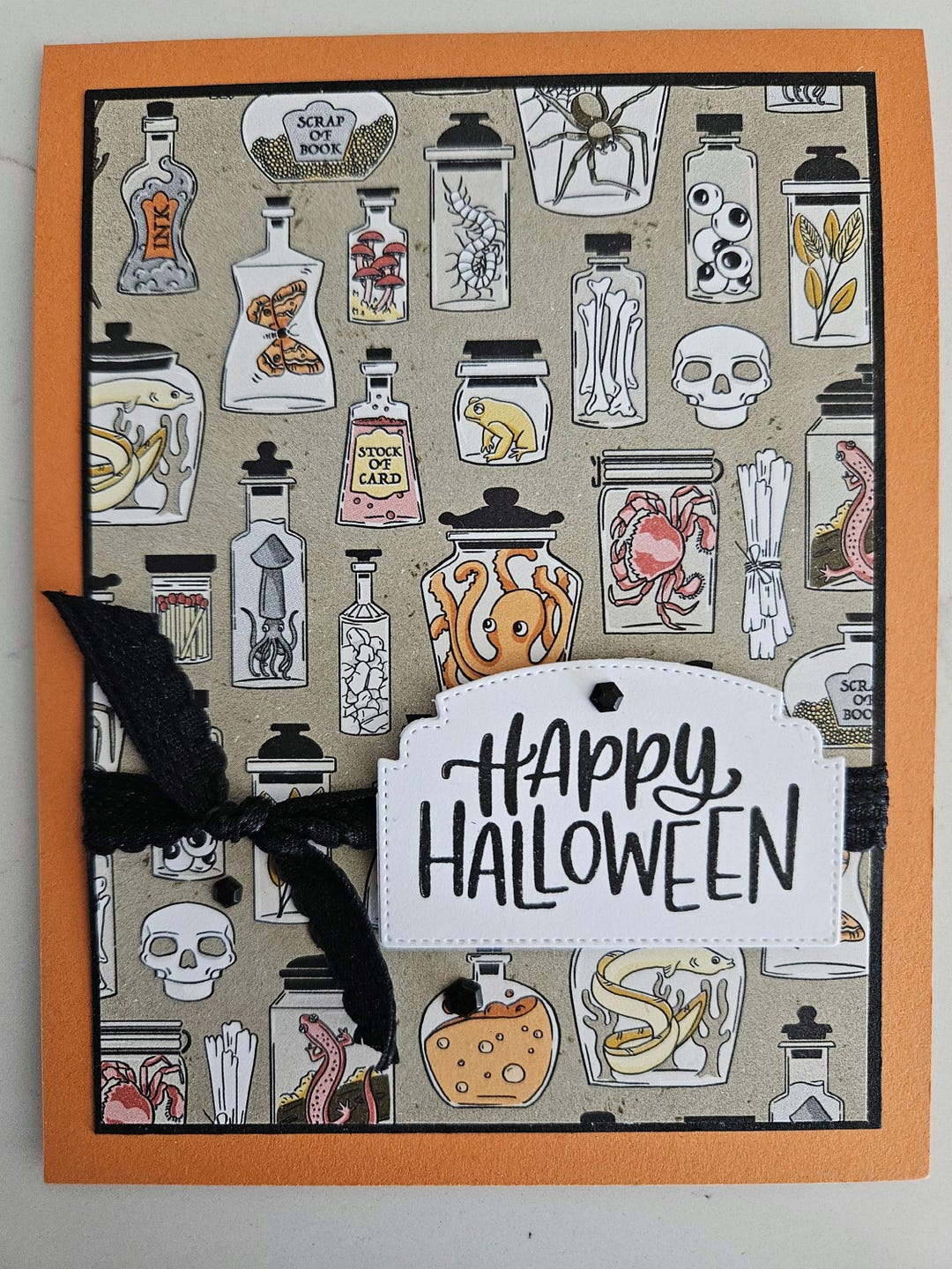 Halloween Potions Card Kit - 4 Cards - DIY - Etsy