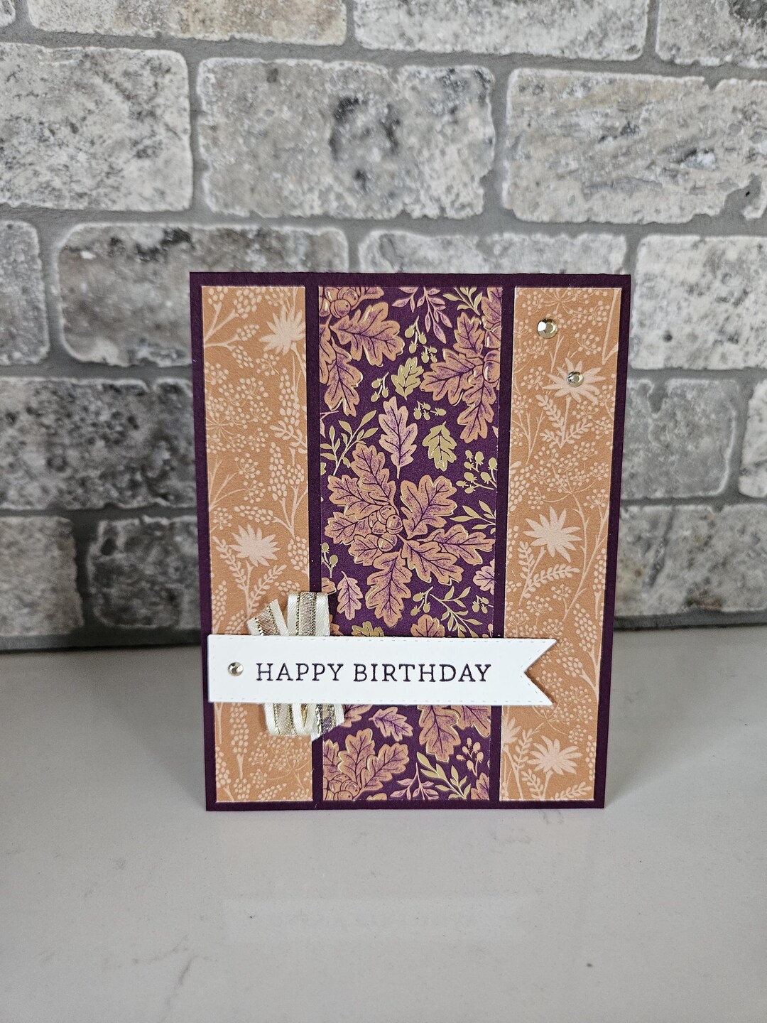 Fall Themed Birthday Card - Stampin Up - Etsy