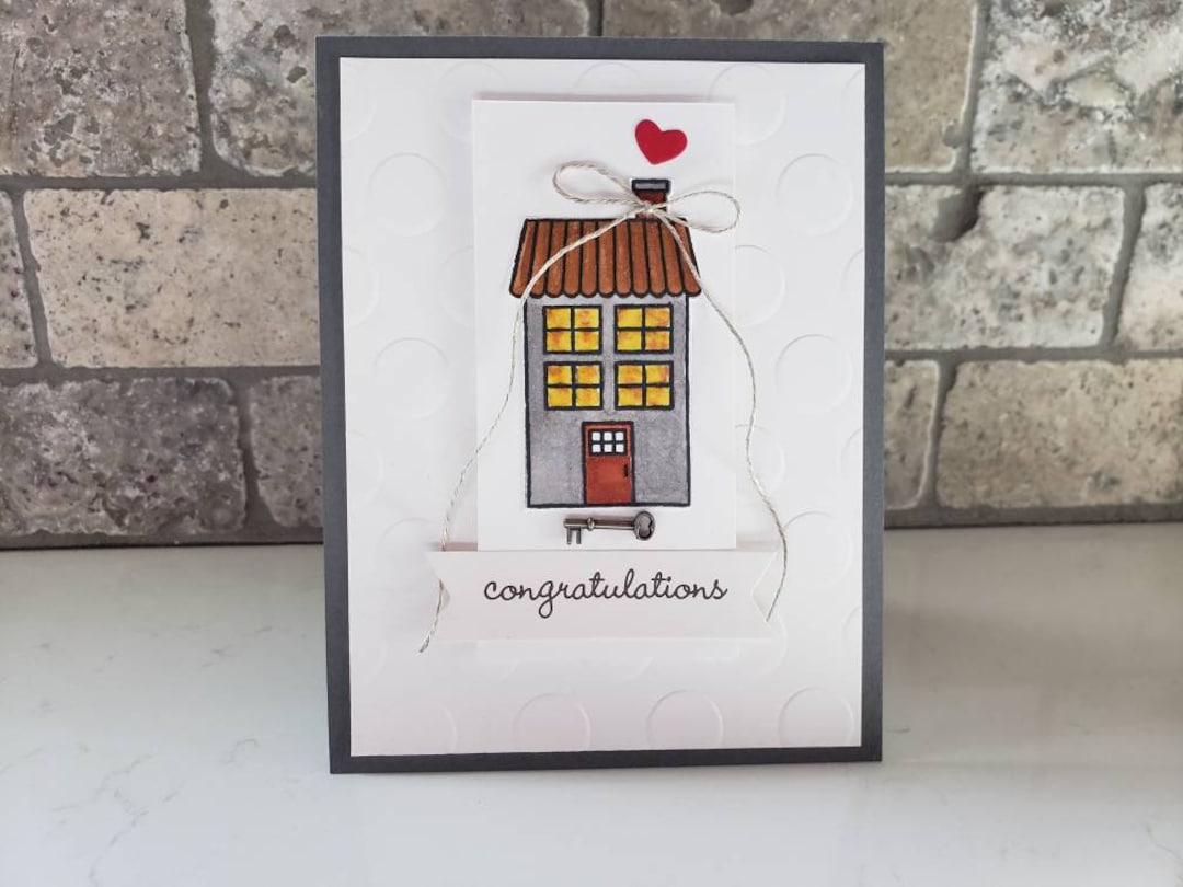New Home Card With Key - Etsy