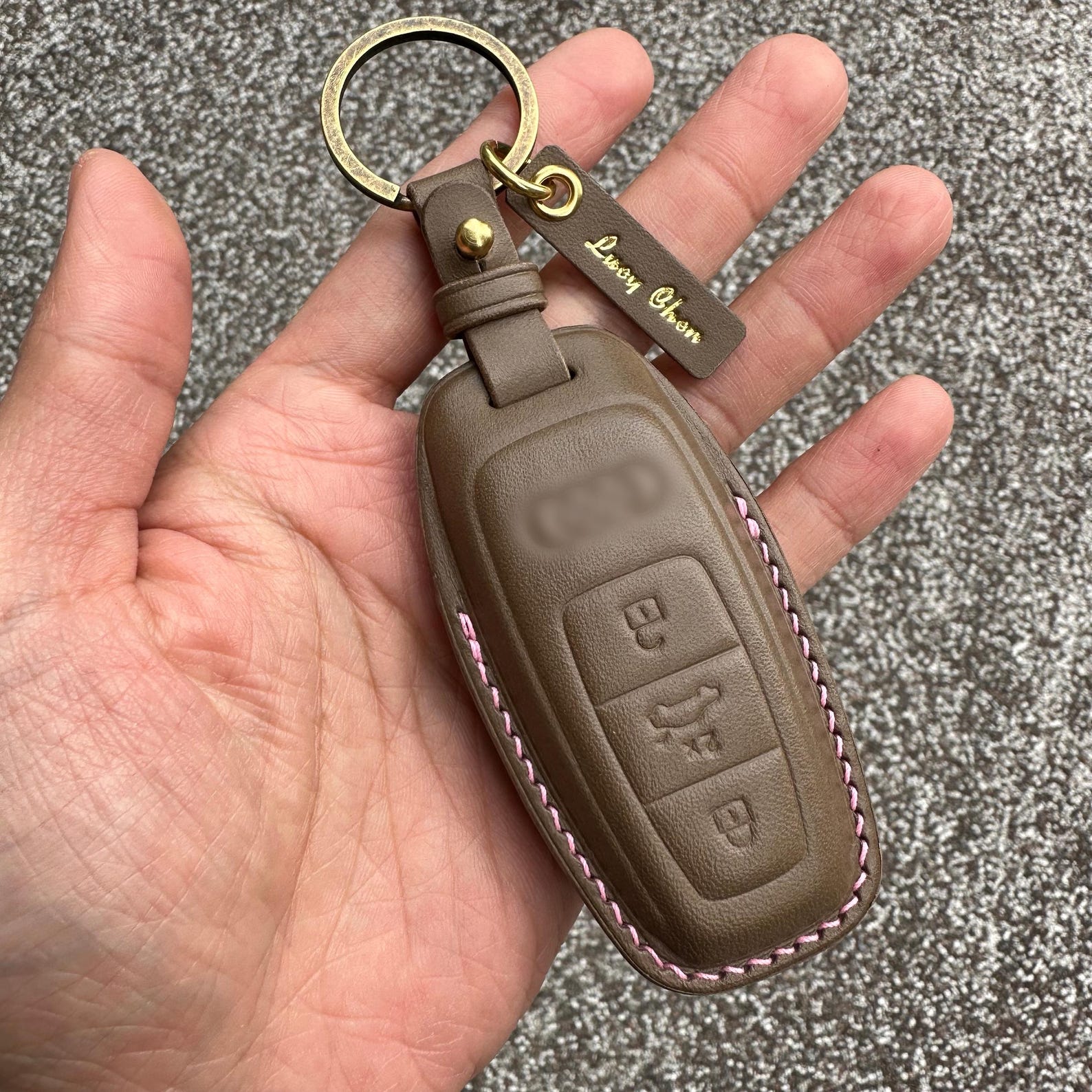 Audi Leather Key Case, A1 A3 A4 A5 A6 A7 A8 Q2 Q3 Q5 Q7 Q8 E-tron TT R8 ...
